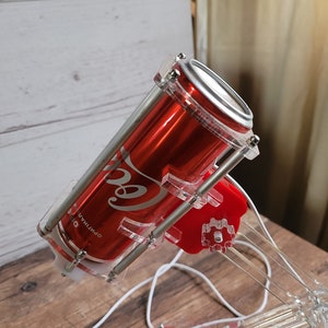 LED Table Lamp - Used Can of Coca Cola - Etsy