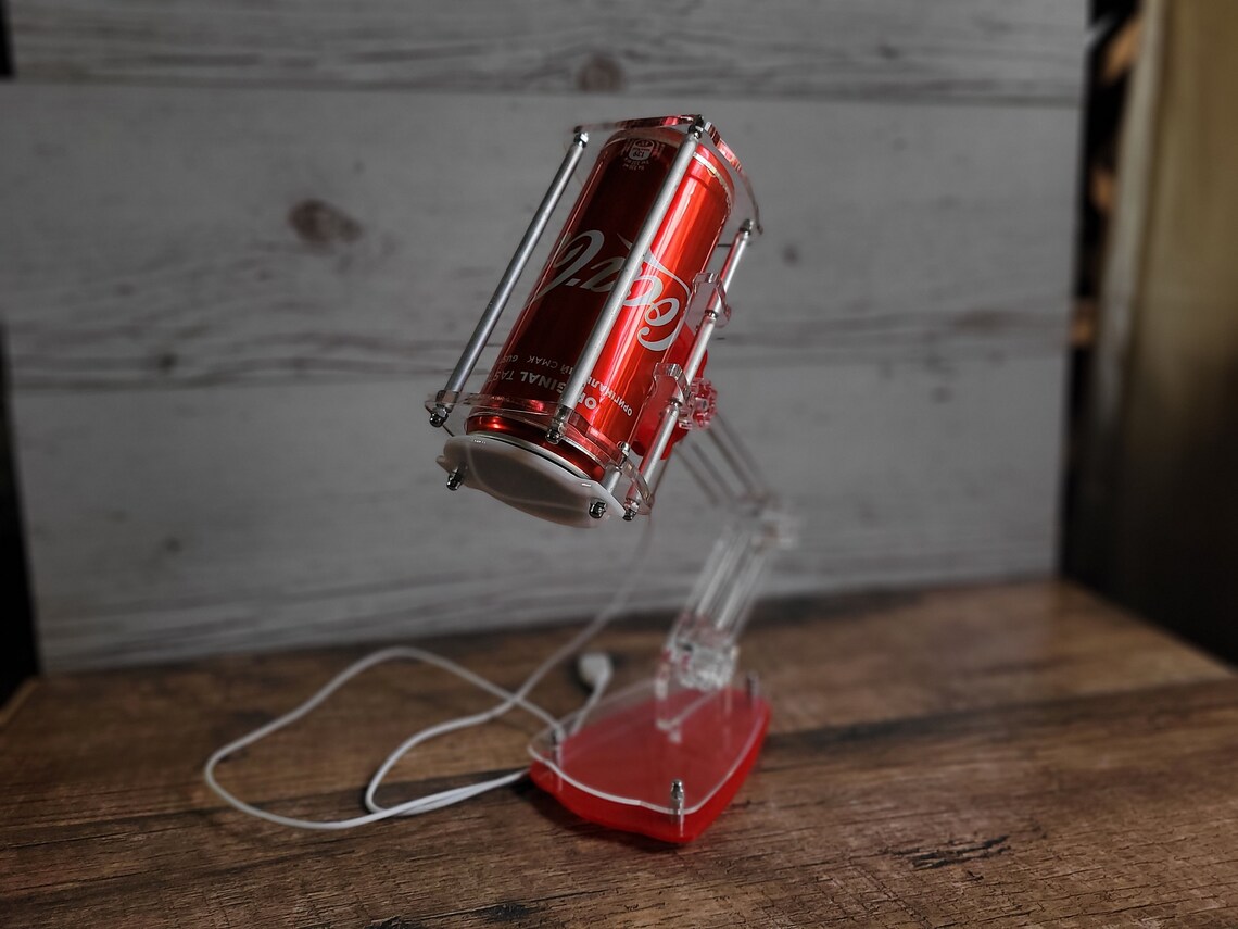 LED Table Lamp Used Can of Coca Cola - Etsy
