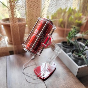 LED Table Lamp - Used Can of Coca Cola - Etsy
