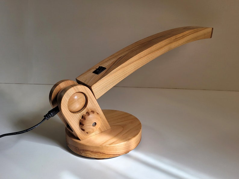 Table LED Lamp, Wooden Reading Lamp, Wood Lamp, Desk Light, Nightlight ...