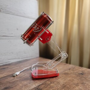 LED Table Lamp - Used Can of Coca Cola - Etsy