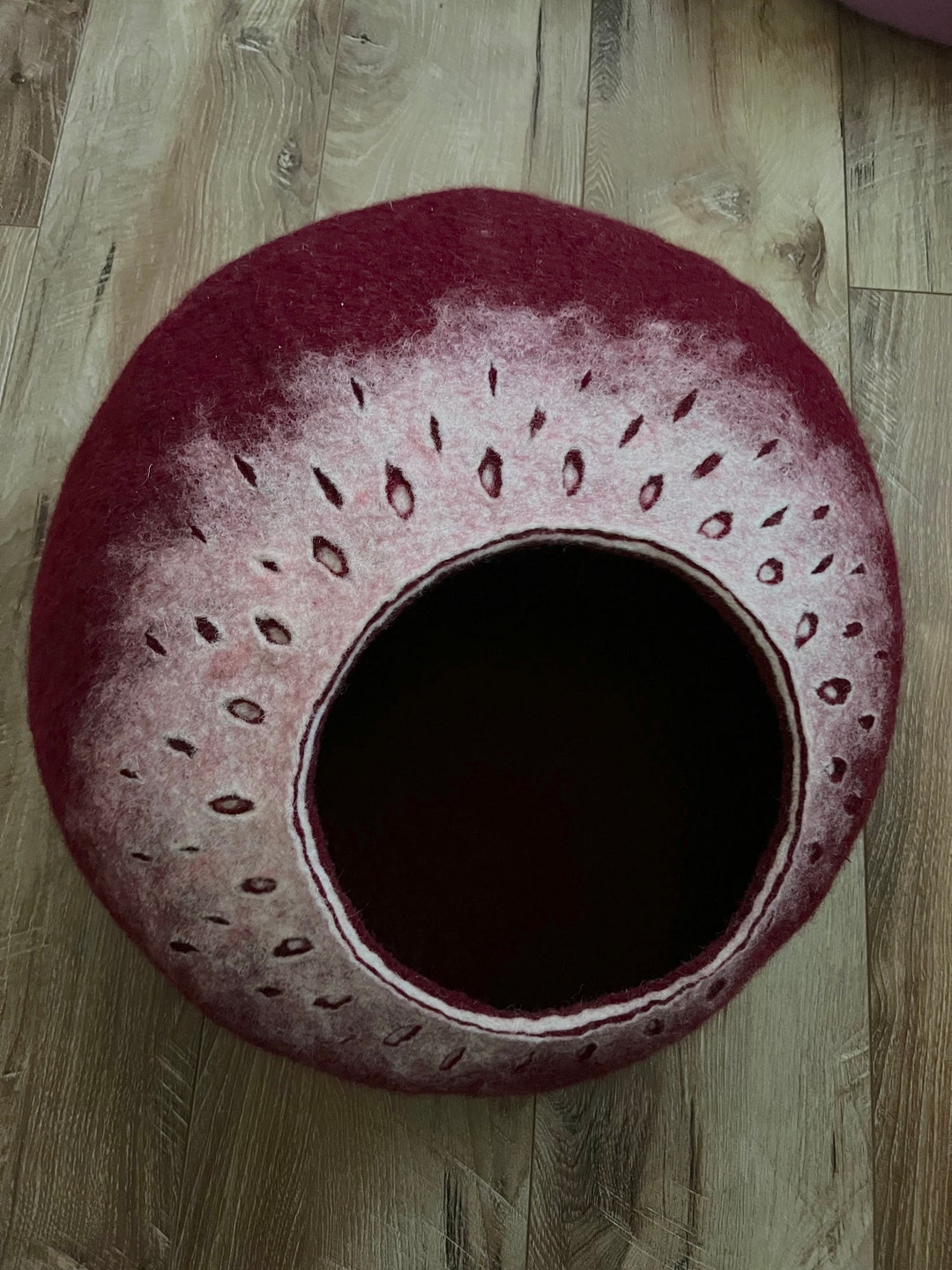Ready to Ship/felted Cat Bed/ Cats Cave/ Handmade Pet House/ Natural ...