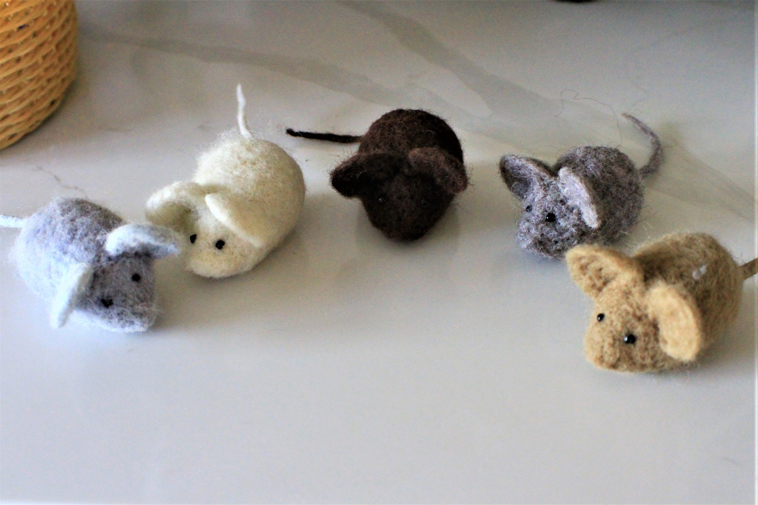 Ready to Shipping Felted Cat Toys. Pet Gift Idea. Woolen Mice - Etsy