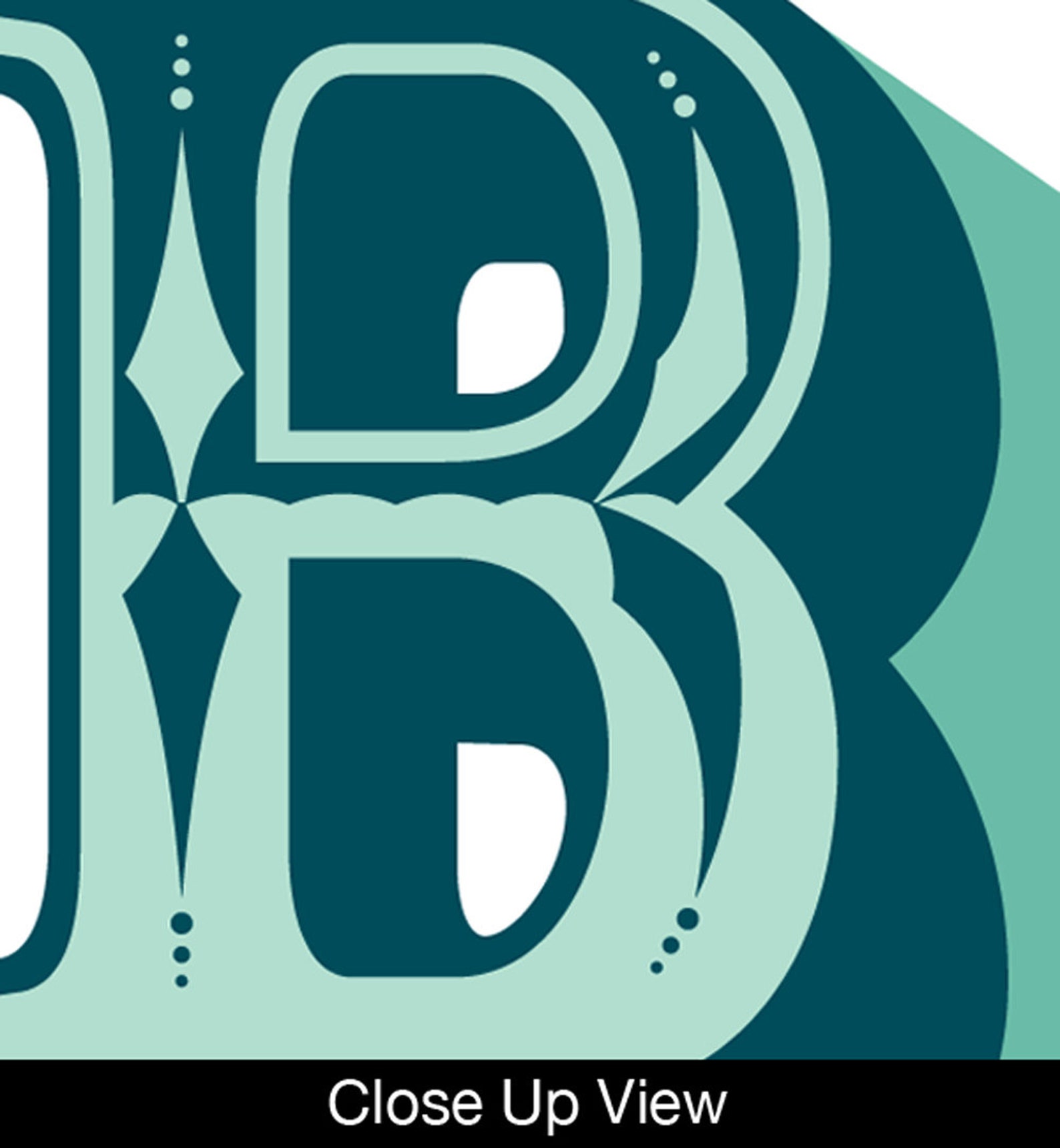 Letter Poster, Teal Print, Letter Print, Custom Print,letter Art, Home ...