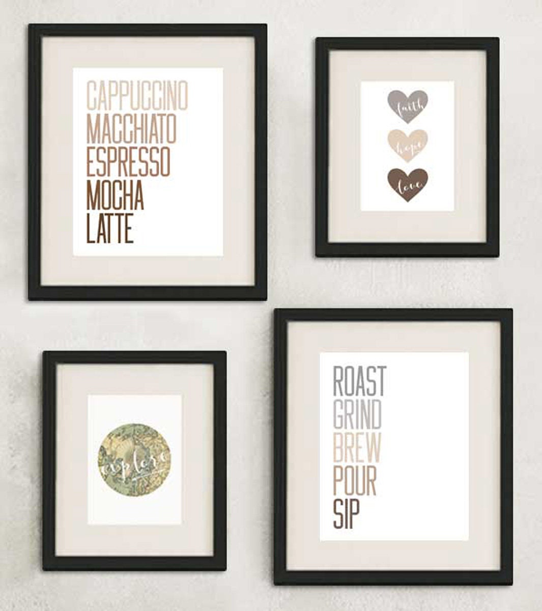 Coffee Print, How to Make Coffee, Kitchen Decor, Typography Art, Coffee ...