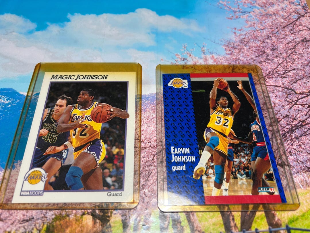 Two Different Magic Johnson Cards - Etsy
