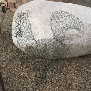 Rooster 24" Topiary Frame - Etsy