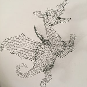 Dragon Topiary Frame - Etsy