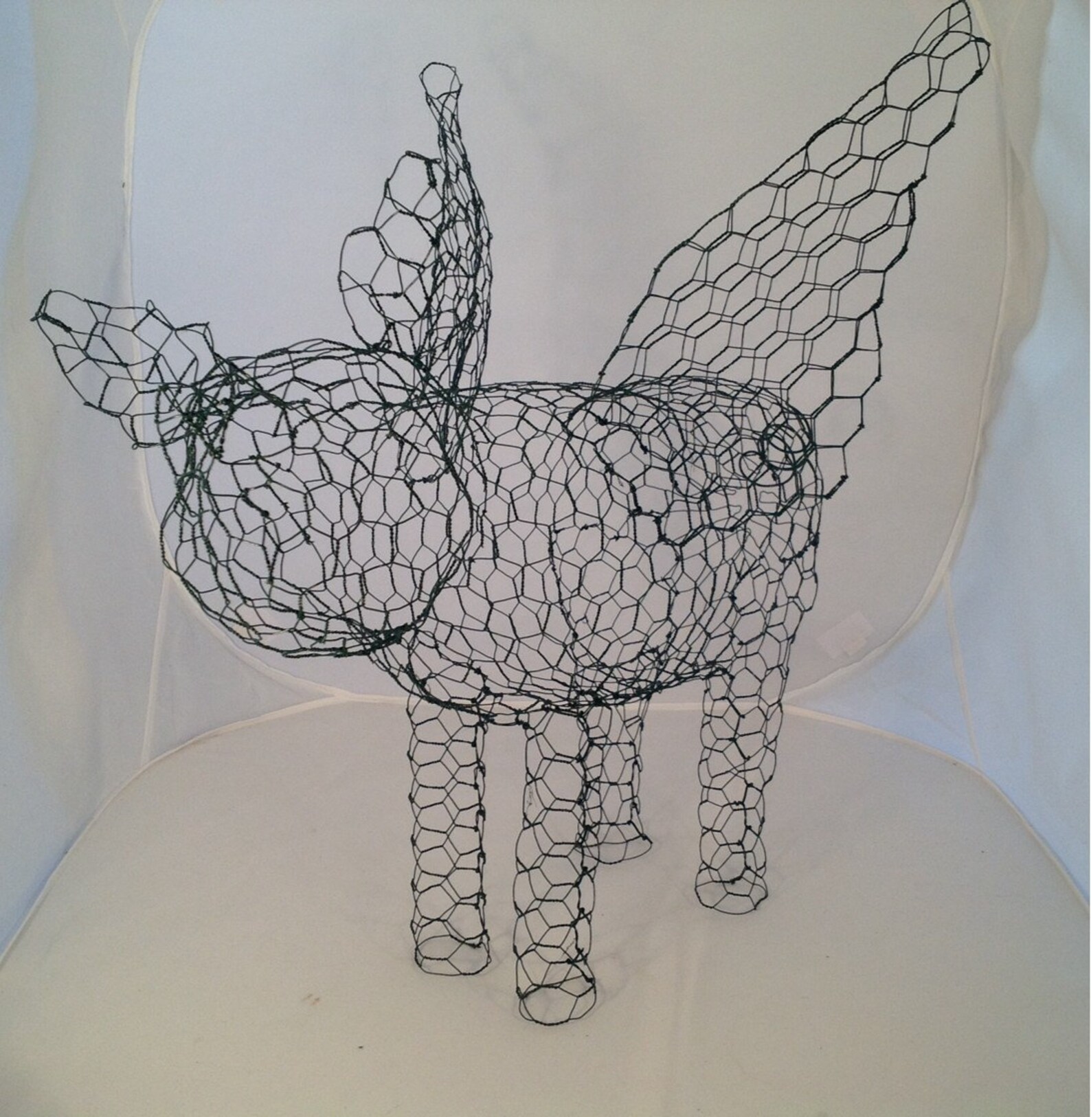 Pig With Wings Topiary Frame - Etsy