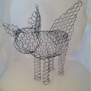 Pig With Wings Topiary Frame - Etsy