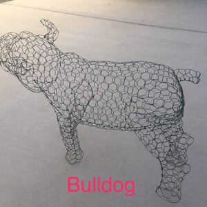 Topiary English Bull Dog Frame - Etsy