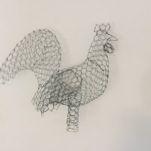 Rooster 14” Tall Topiary Frame - Etsy
