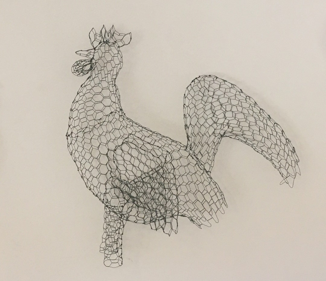 Rooster 24" Topiary Frame - Etsy