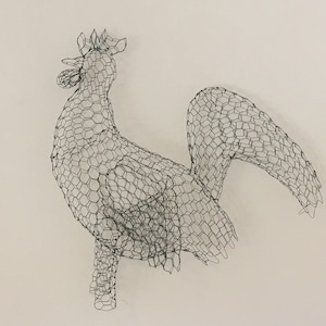 Rooster 24" Topiary Frame - Etsy
