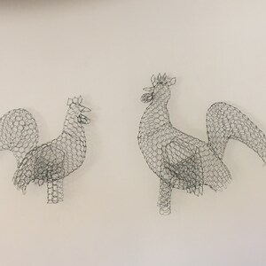 Rooster 24" Topiary Frame - Etsy