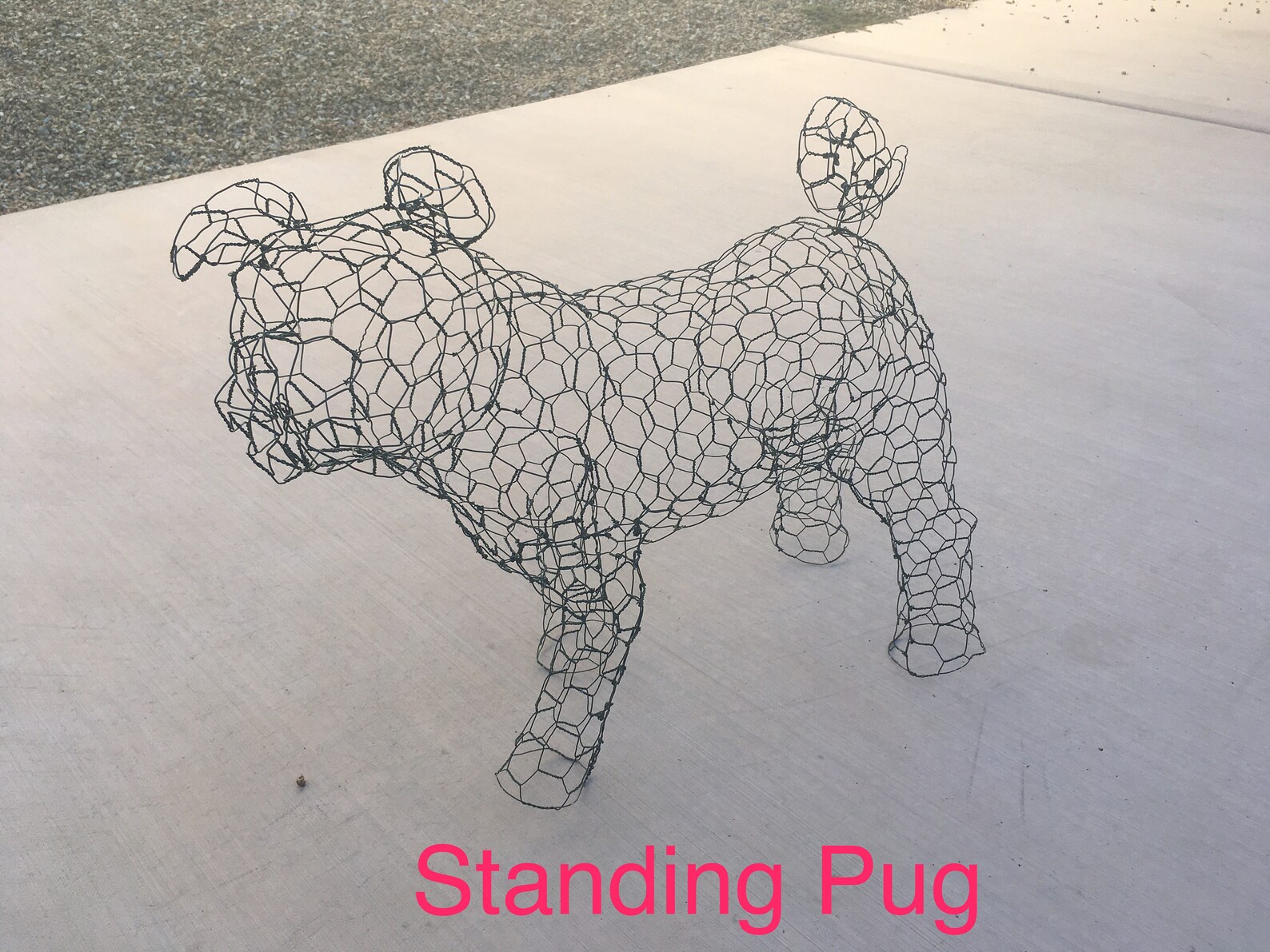 Pug Topiary Frame - Etsy