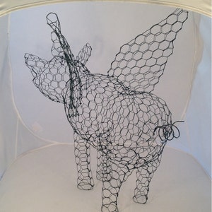 Pig With Wings Topiary Frame - Etsy
