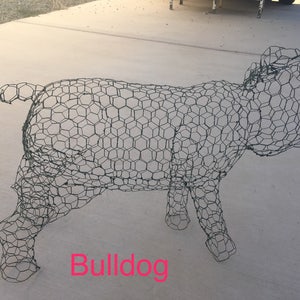 Topiary English Bull Dog Frame - Etsy