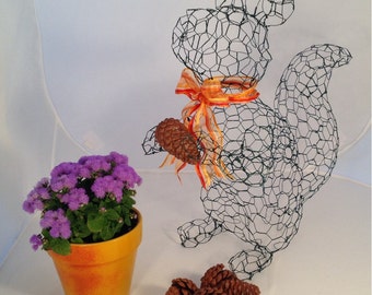 Handmade Topiary Squirrel Frame for Plants Perfect for the Budding ...