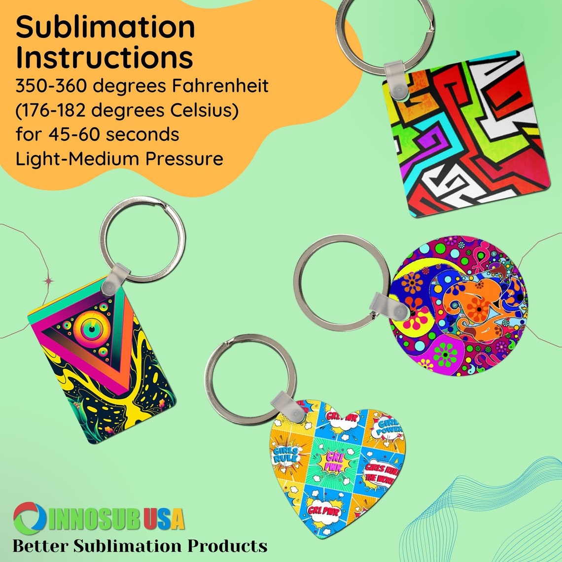 Sublimation MDF Keychain Key Tag Blank Includes Key Ring - Etsy