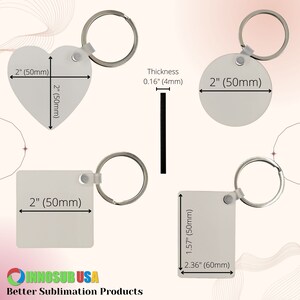 Sublimation MDF Keychain Key Tag Blank Includes Key Ring - Etsy