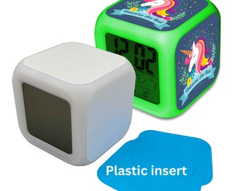 Blank Sublimation LED Color Change Digital Alarm Clock - Etsy