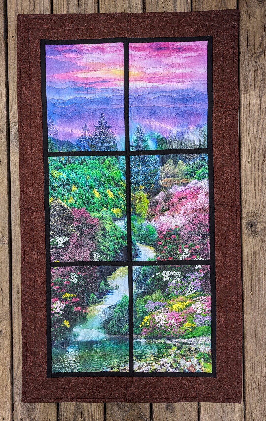 Attic Window Wall Hanging Quilted Wall Hanging - Etsy