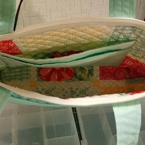 Zipper Bag - Mint Green With Handles - Etsy