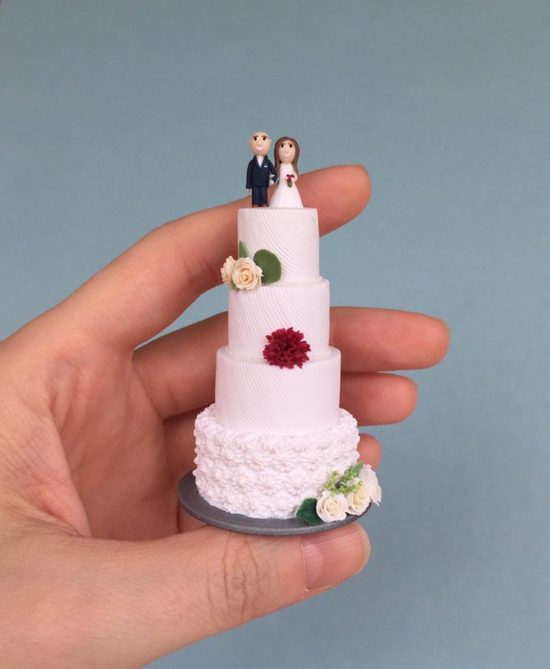 Wedding Cake Replica, 1st Anniversary Gift, Wedding Cake Ornament, Wife ...