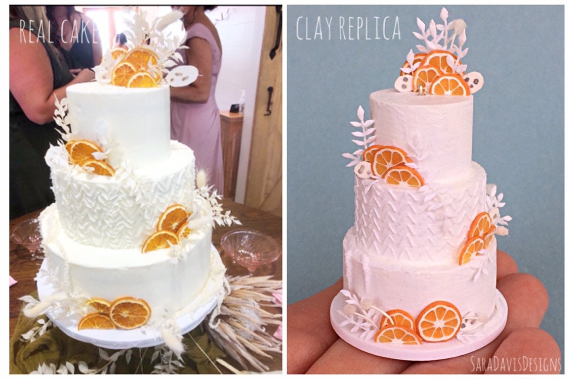 Wedding Cake Replica Wedding Cake Ornament First Christmas | Etsy