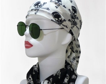 Skull Face Bandana - Etsy