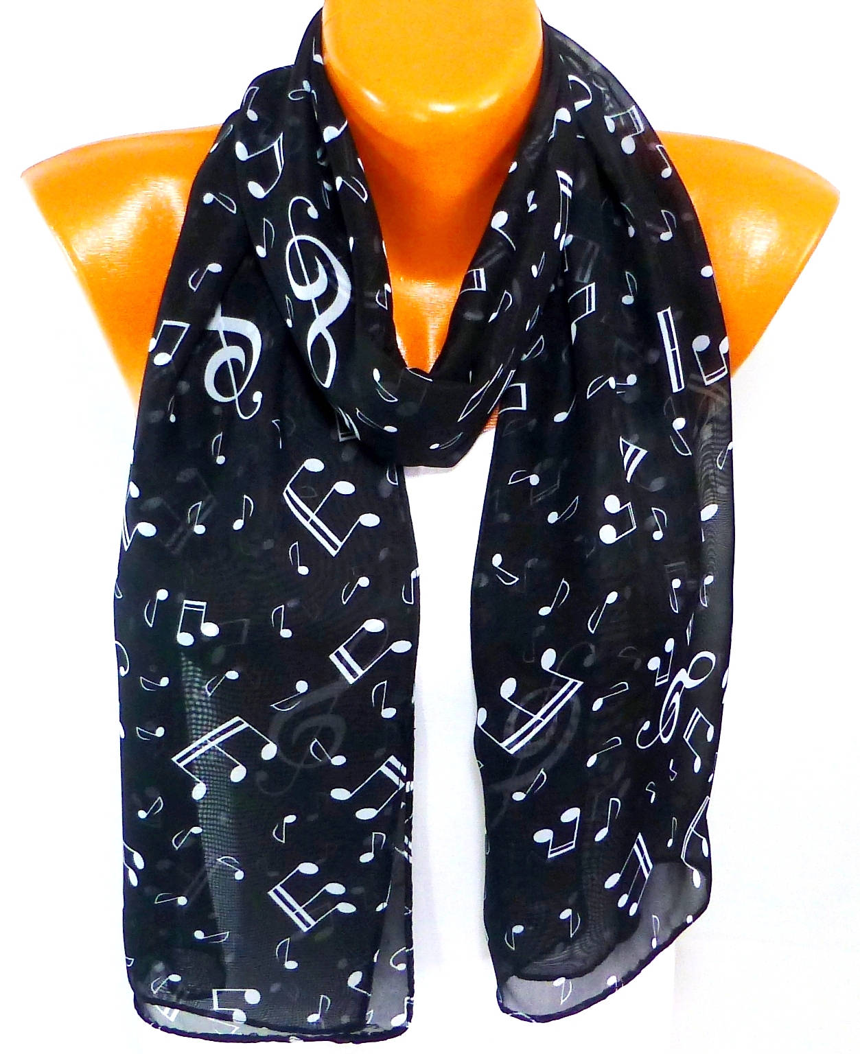 Scarf Shawl Scarves Music Note Printed Scarf Infinity - Etsy