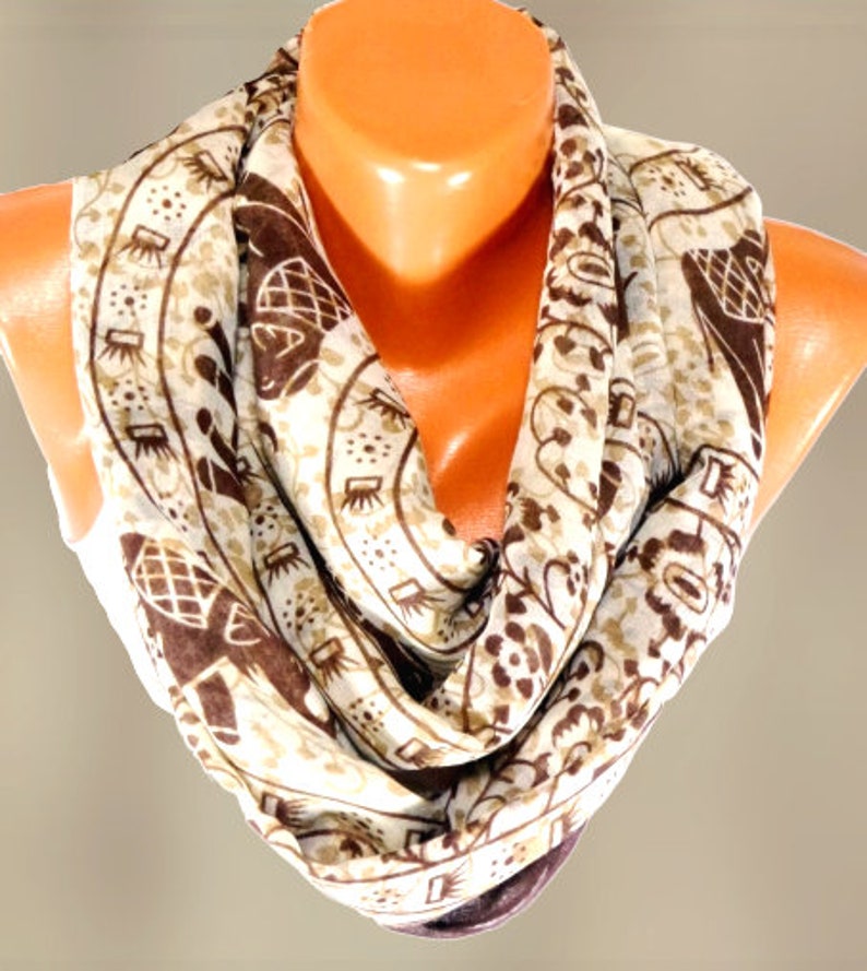 Scarf Shawl Elephant Printed Scarf Elephant Scarf Ethnic - Etsy