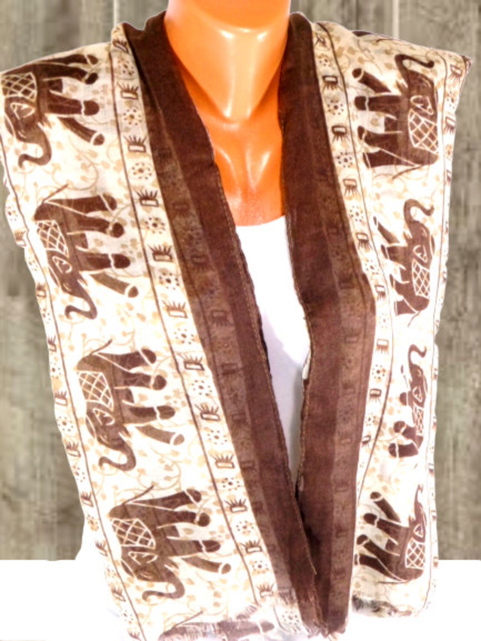 Scarf Shawl Elephant Printed Scarf Elephant Scarf Ethnic - Etsy