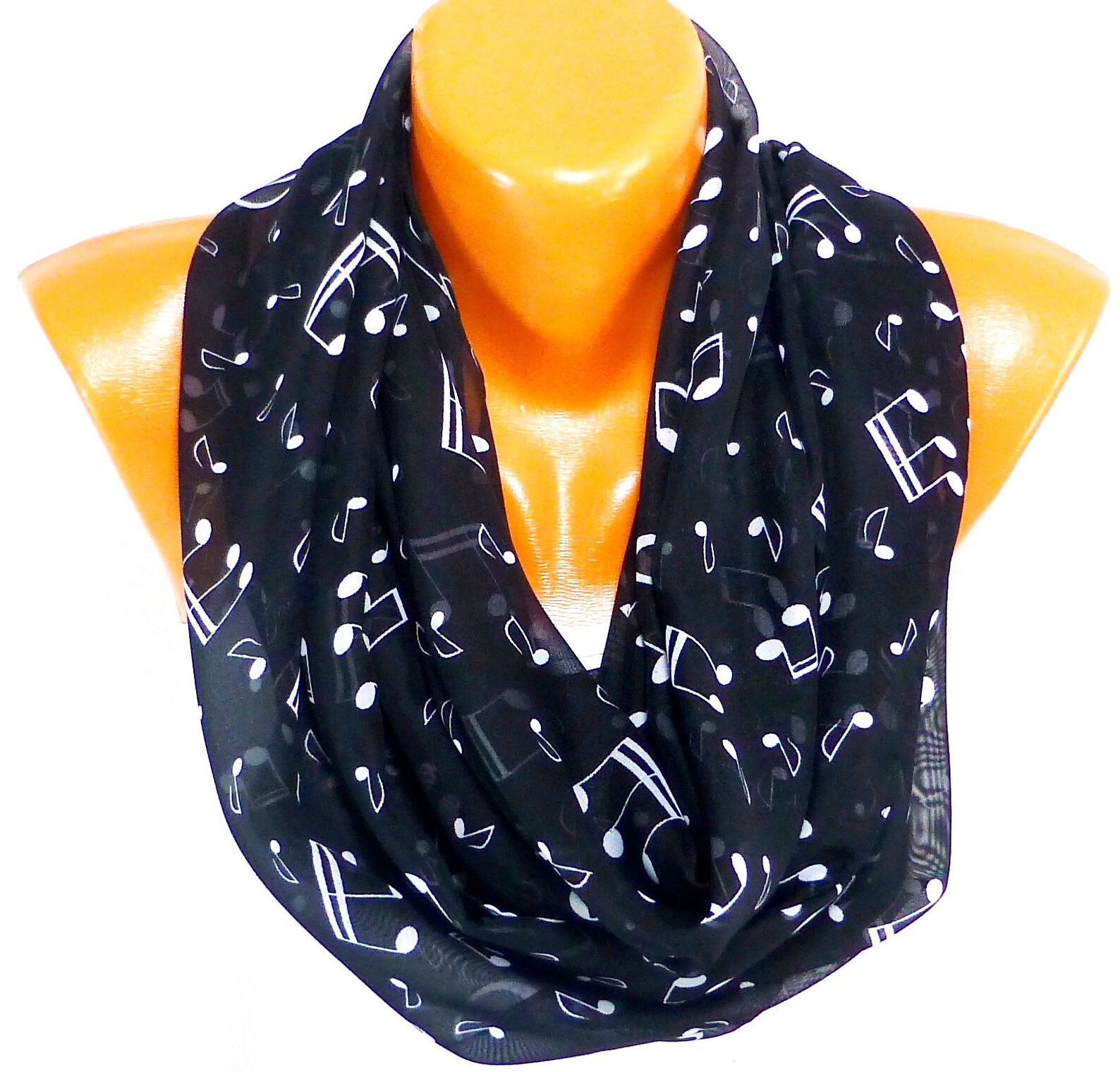 Scarf Shawl Scarves Music Note Printed Scarf Infinity - Etsy