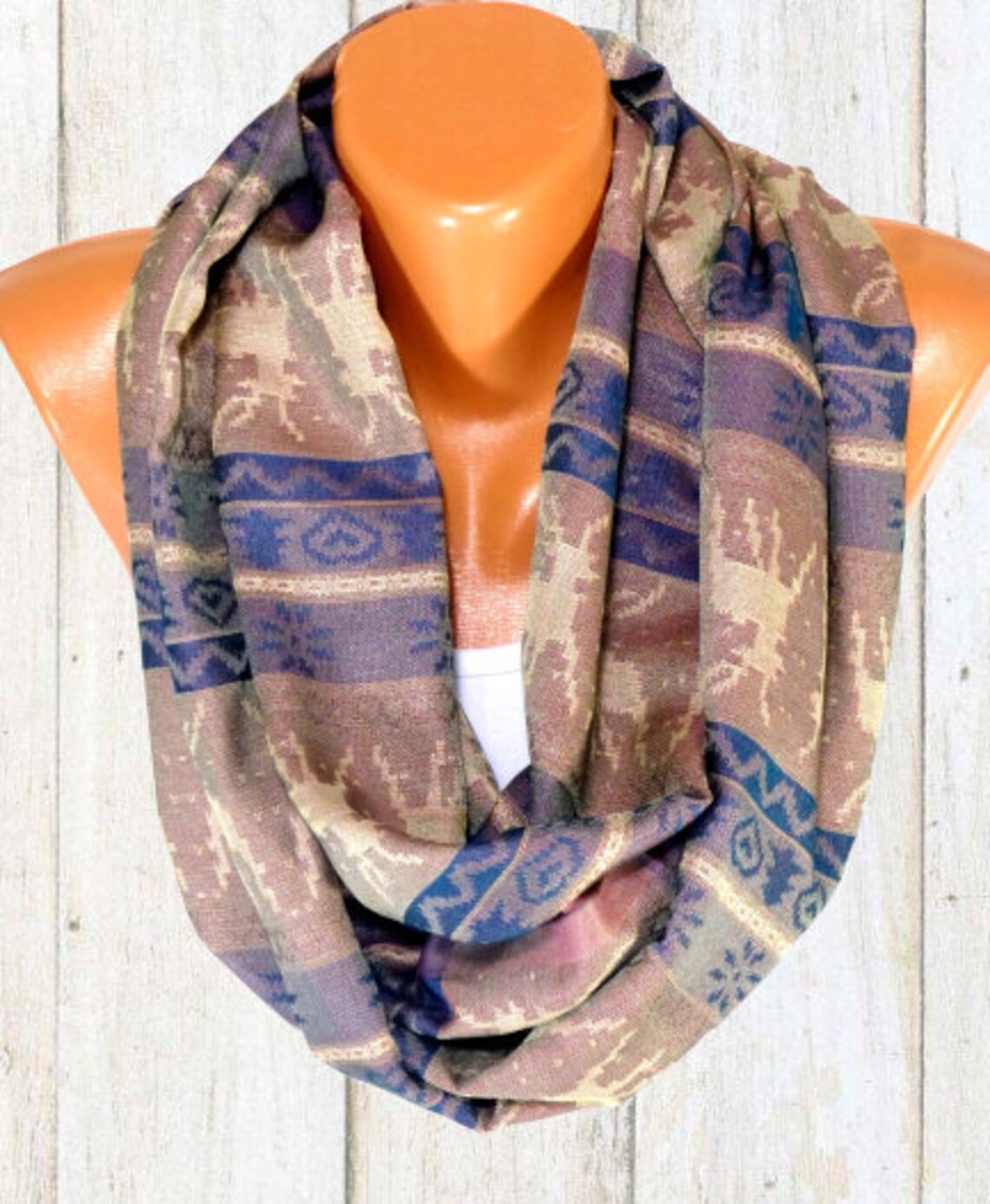 Scarf Shawl Deer Scarf Nordic Scarf Fall and Winter - Etsy