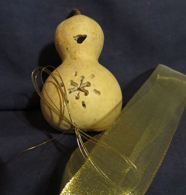 Diy Gourd Angel Ornament Kit Or Finished Ornament Make Your Etsy