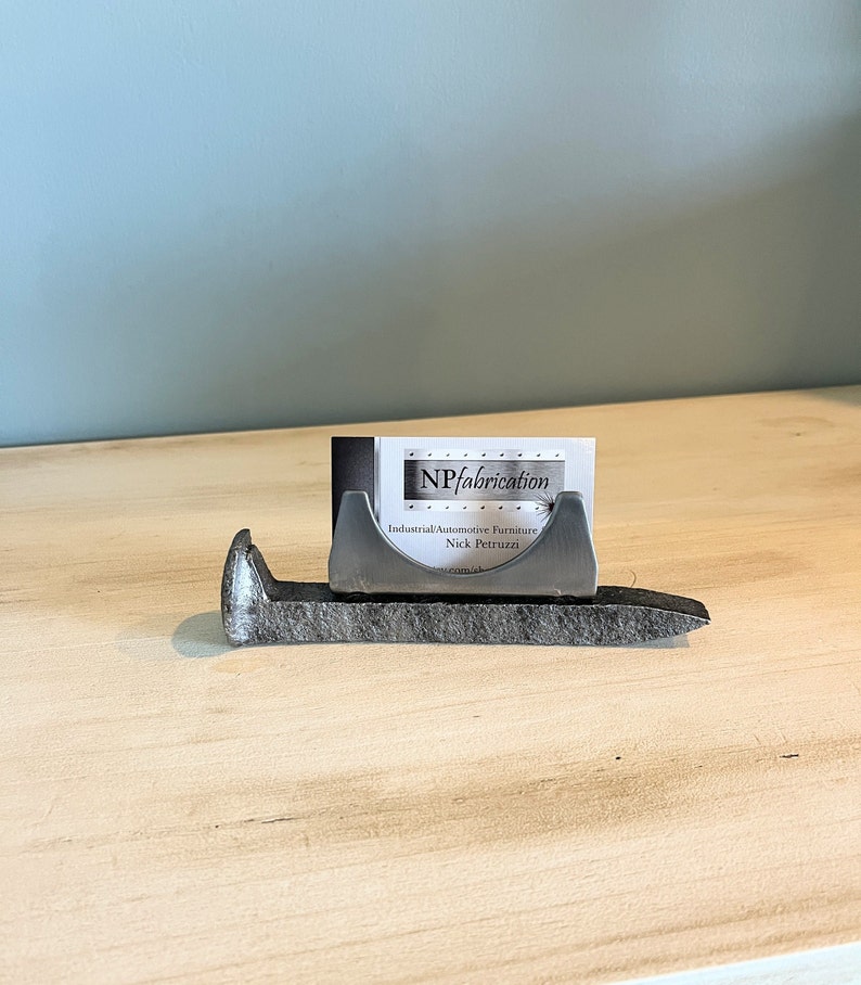 Railroad Sprike Business Card Holder - Industrial Train - Etsy