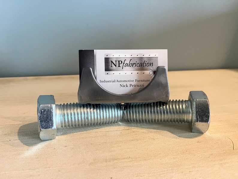 Bolt Business Card Holder - Industrial / Automotive - Etsy