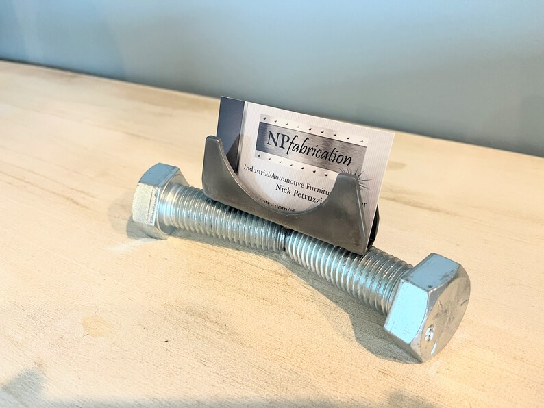 Bolt Business Card Holder - Industrial / Automotive - Etsy