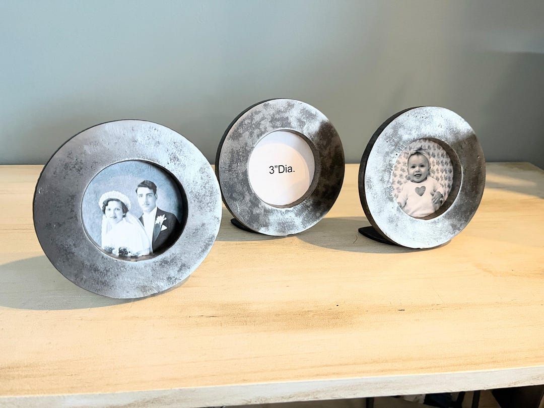 Industrial Photo Frame - Gian Steel Washer - Etsy