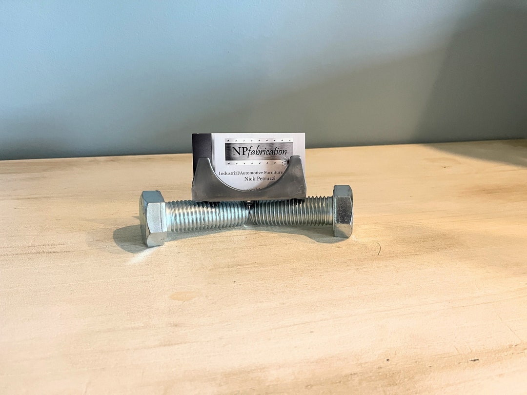 Bolt Business Card Holder - Industrial / Automotive - Etsy