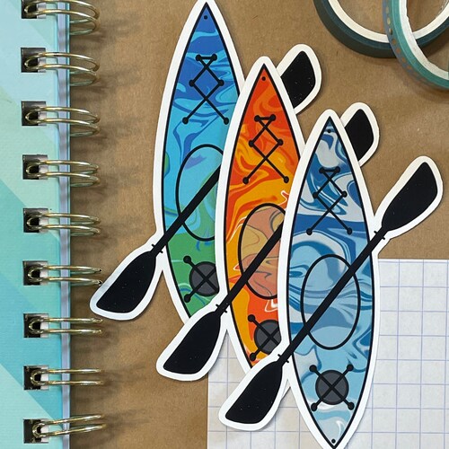 Kayak Sticker Vinyl Waterproof Decal Aesthetic Adventure | Etsy
