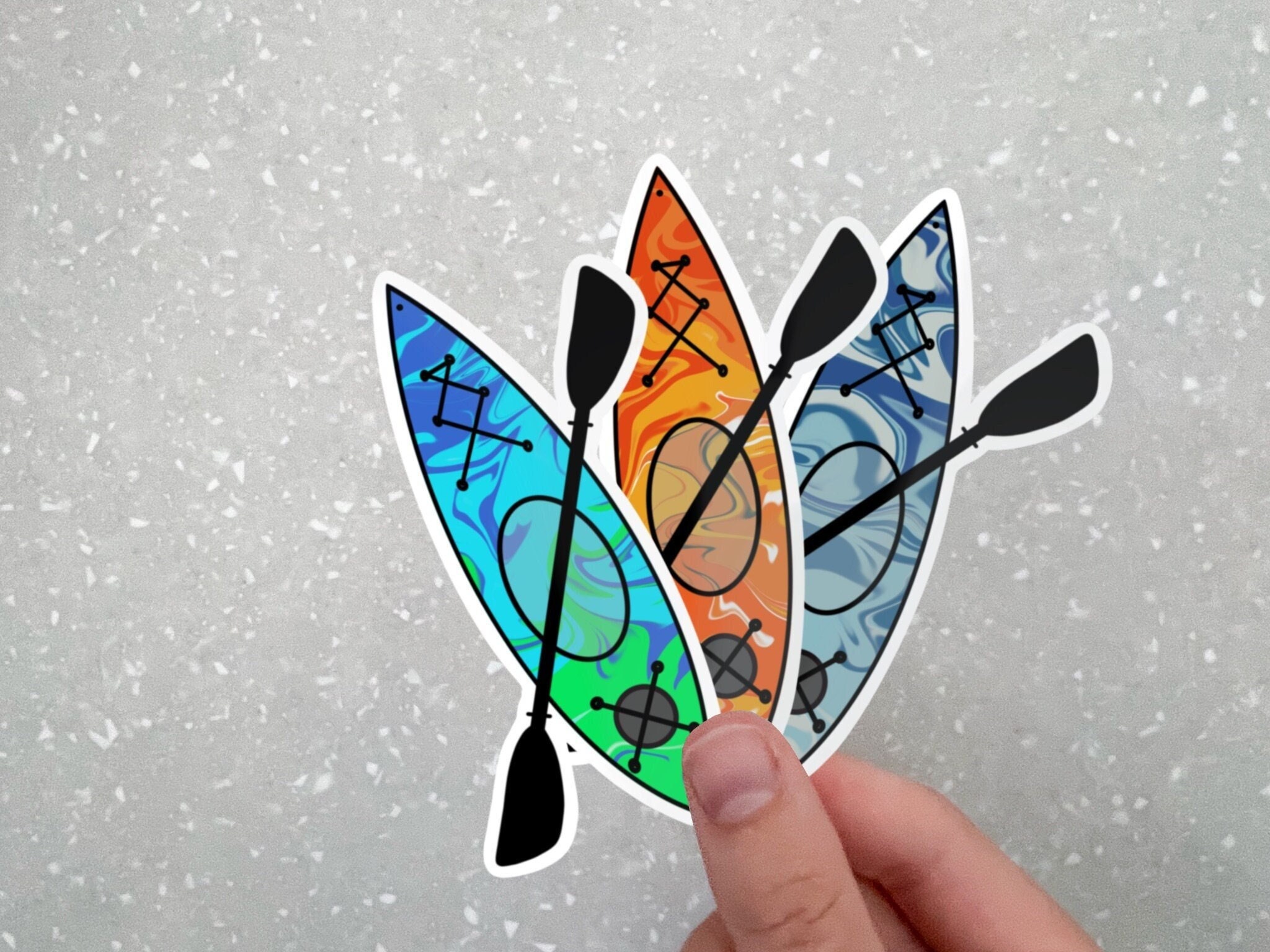 Kayak Sticker Vinyl Waterproof Decal Aesthetic Adventure - Etsy