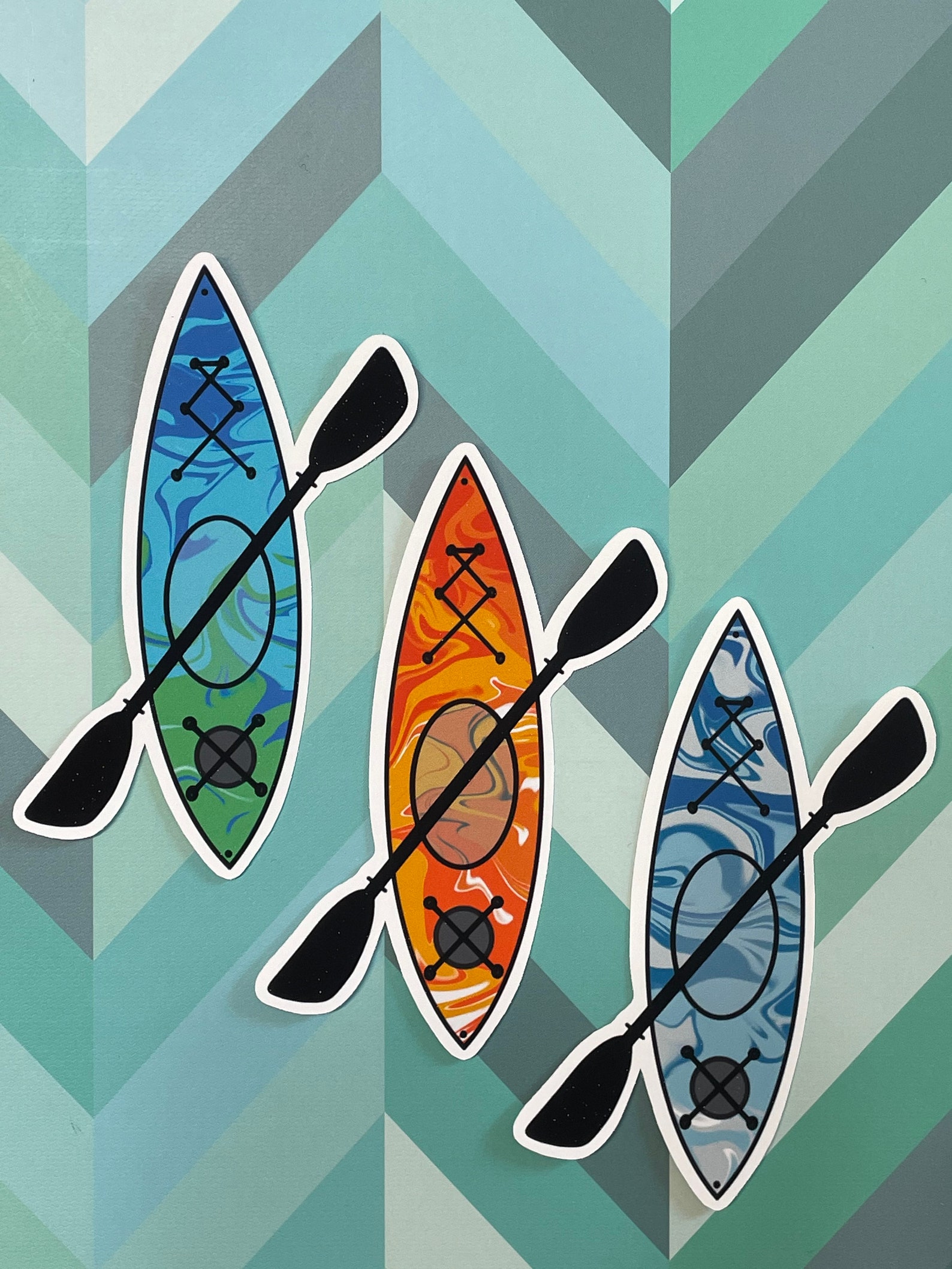 Kayak Sticker Vinyl Waterproof Decal Aesthetic Adventure - Etsy