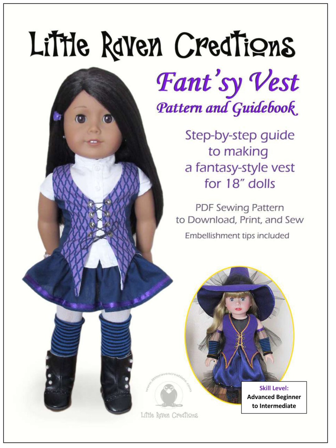 Fant'sy Vest PDF Pattern for 18" Dolls - Etsy