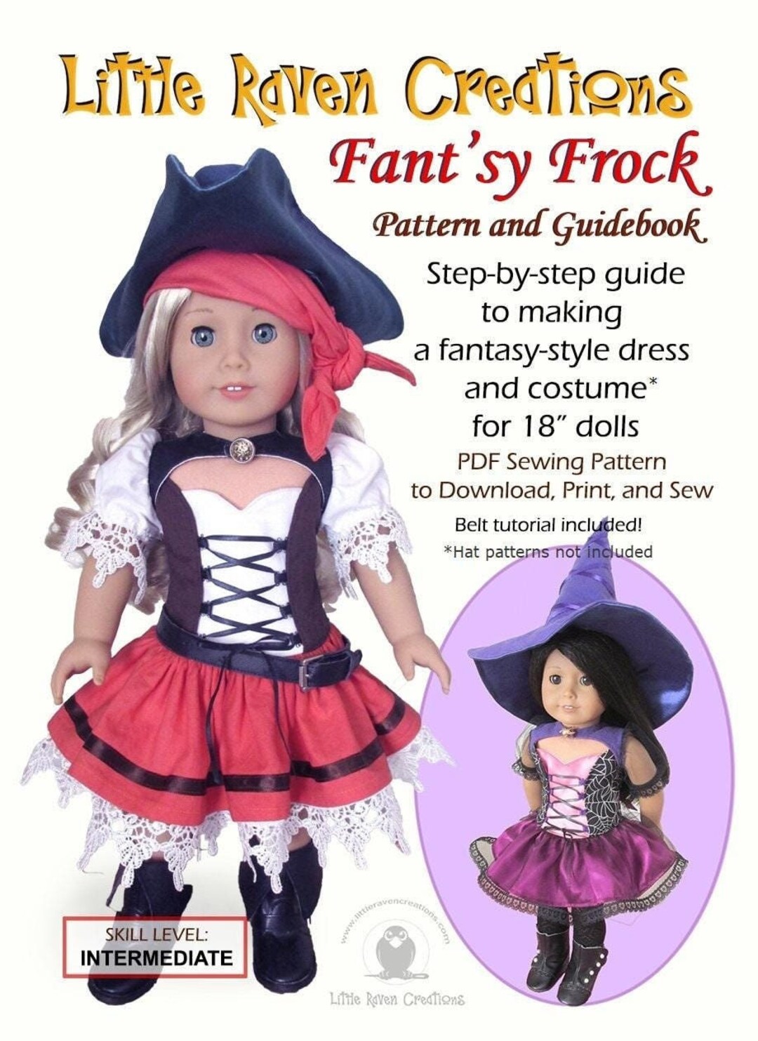 Fant'sy Frock PDF Pattern for 18" Dolls - Etsy