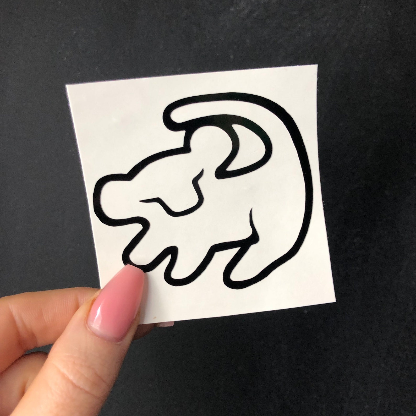 DECAL simba Symbol Vinyl Decal Lion King Disney Decal | Etsy Canada