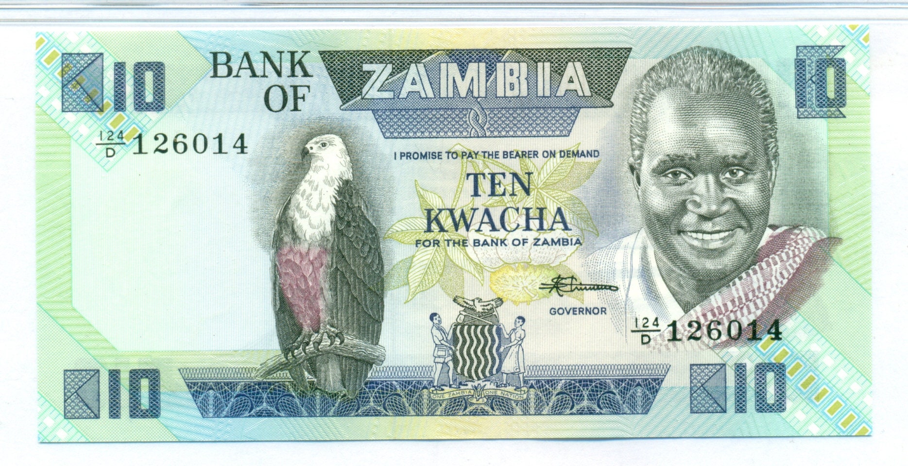Zambia 1980-88 10 Kwacha Bank Note Superb Gem Unc 67 EPQ PMG | Etsy