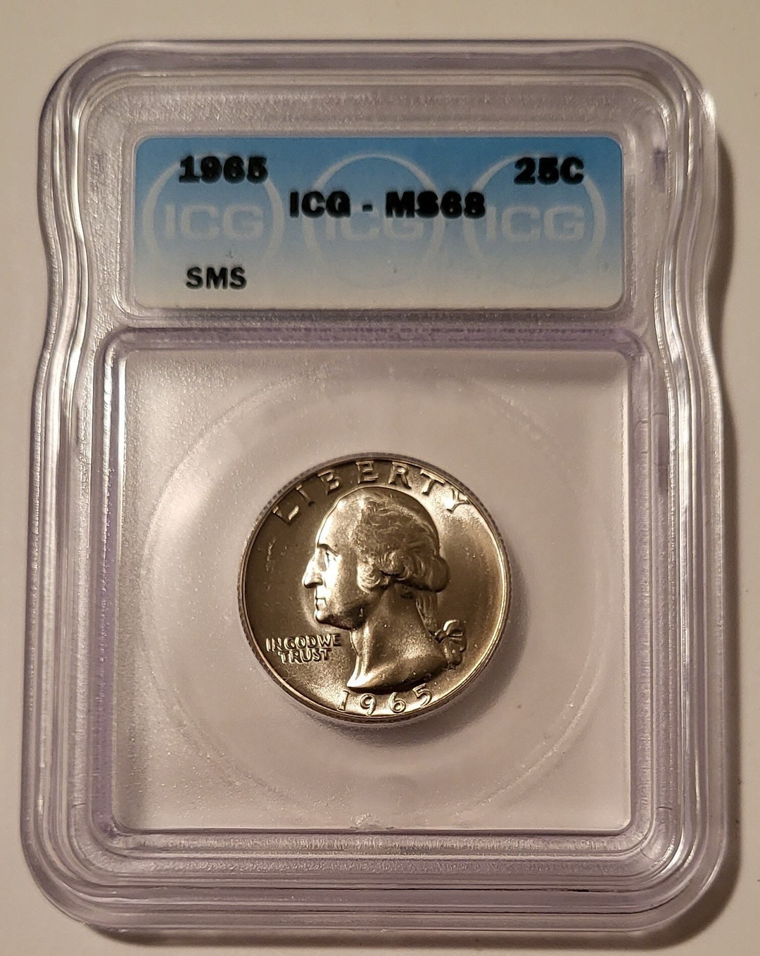 1965 Washington Quarter SMS MS68 ICG - Etsy